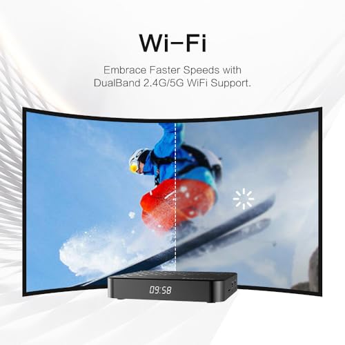 Android TV Box 14.0, 4K Ultra HD TV Streaming Media Player, Smart TV ...