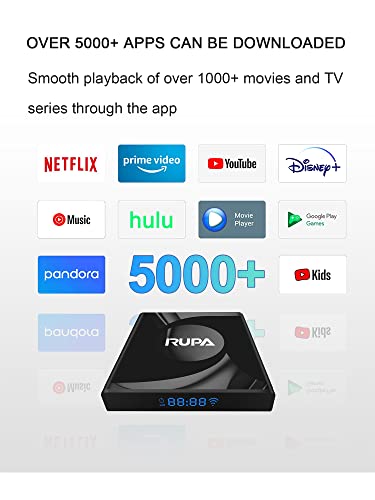 RUPA Android TV Box 13.0 RK3528 4GB RAM 64GB ROM TV Box Support WiFi6 ...