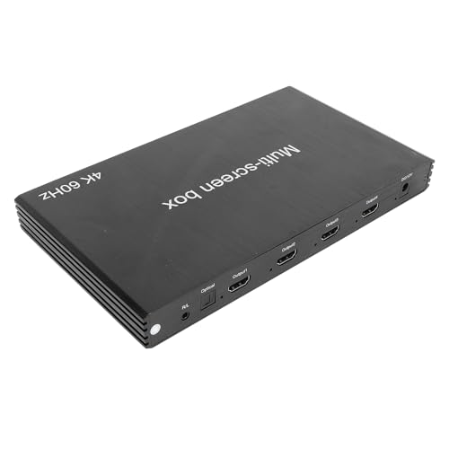 4K 60Hz HD Multiviewer With 3.5mm Output, 1 In 4 Out Quad Multi Viewer ...