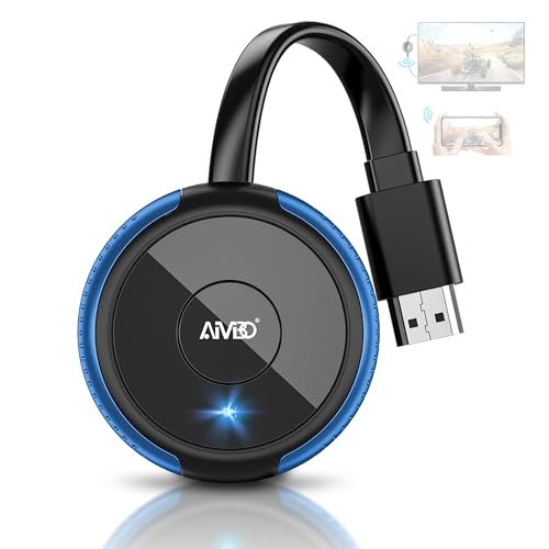 AIMIBO 4K Wireless Display Adapter, Plug & Play, HDMI Dongle 5G For TV ...