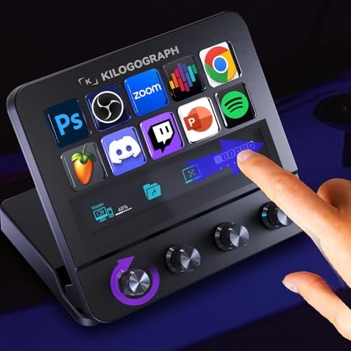 KILOGOGRAPH Stream Dock With Knobs Screen N4E - Streamdeck For PC Mac ...