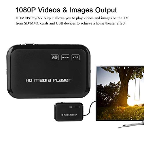 Mini 1080P VGA AV Media Player, Support All Mainstream HD Format Movies ...